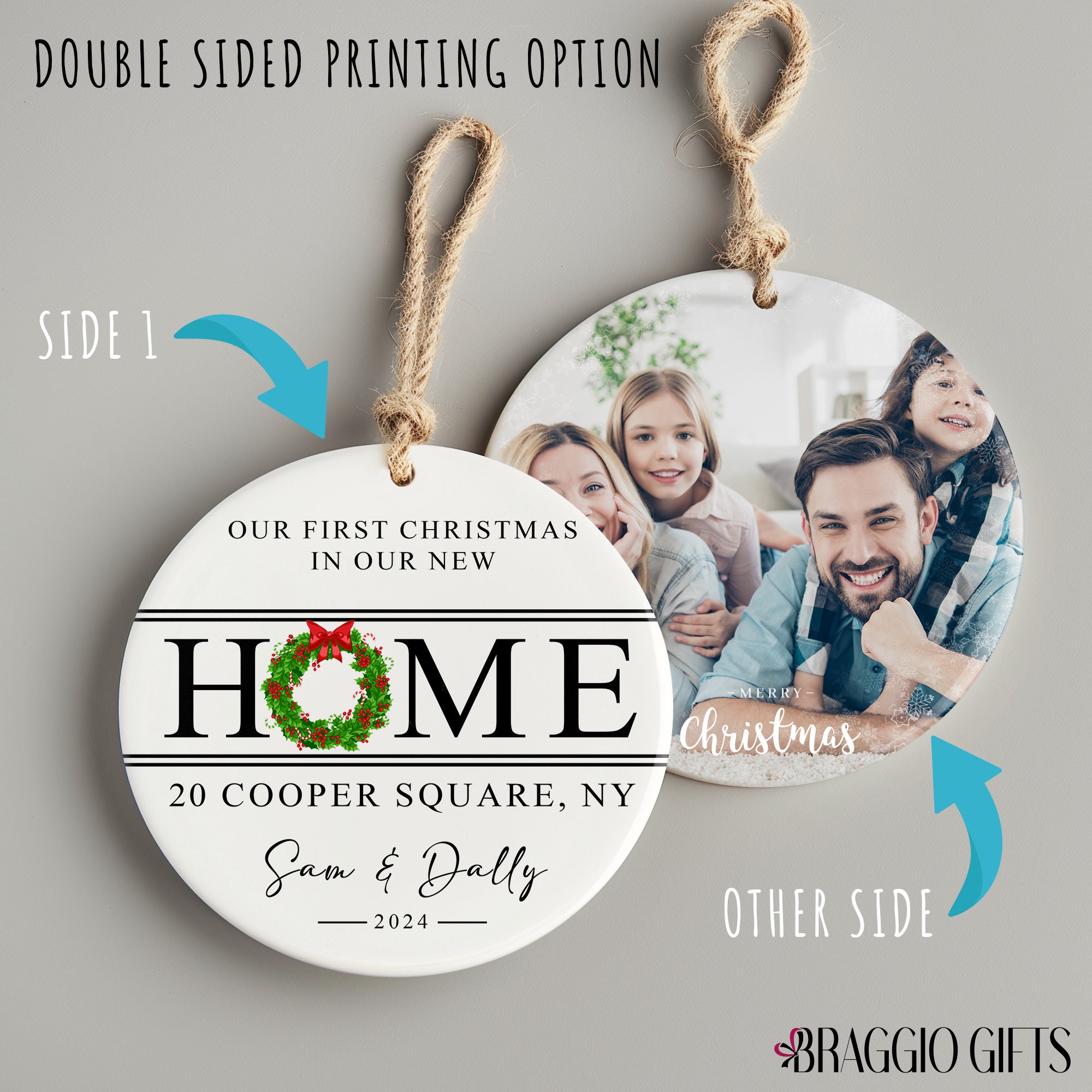 Newlywed Gift for First Christmas Married, Custom Holiday Decor ...