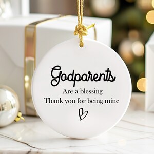 Godparent Ornament: Custom Holiday Keepsake (photo and Text) - Etsy