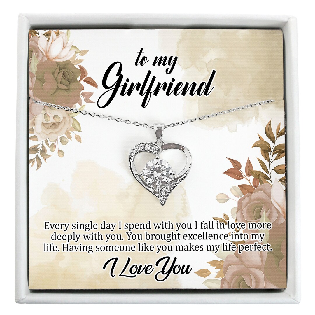 Girlfriend Gift Box With Sterling Silver Pendant Necklace and ...