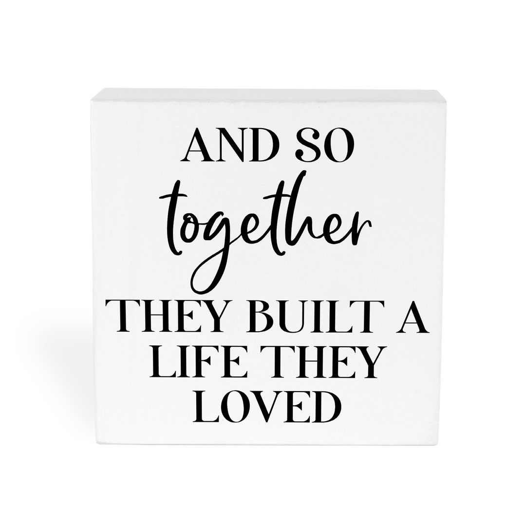 Personalized Wooden Block Decor for a New Home - Happy Together ...