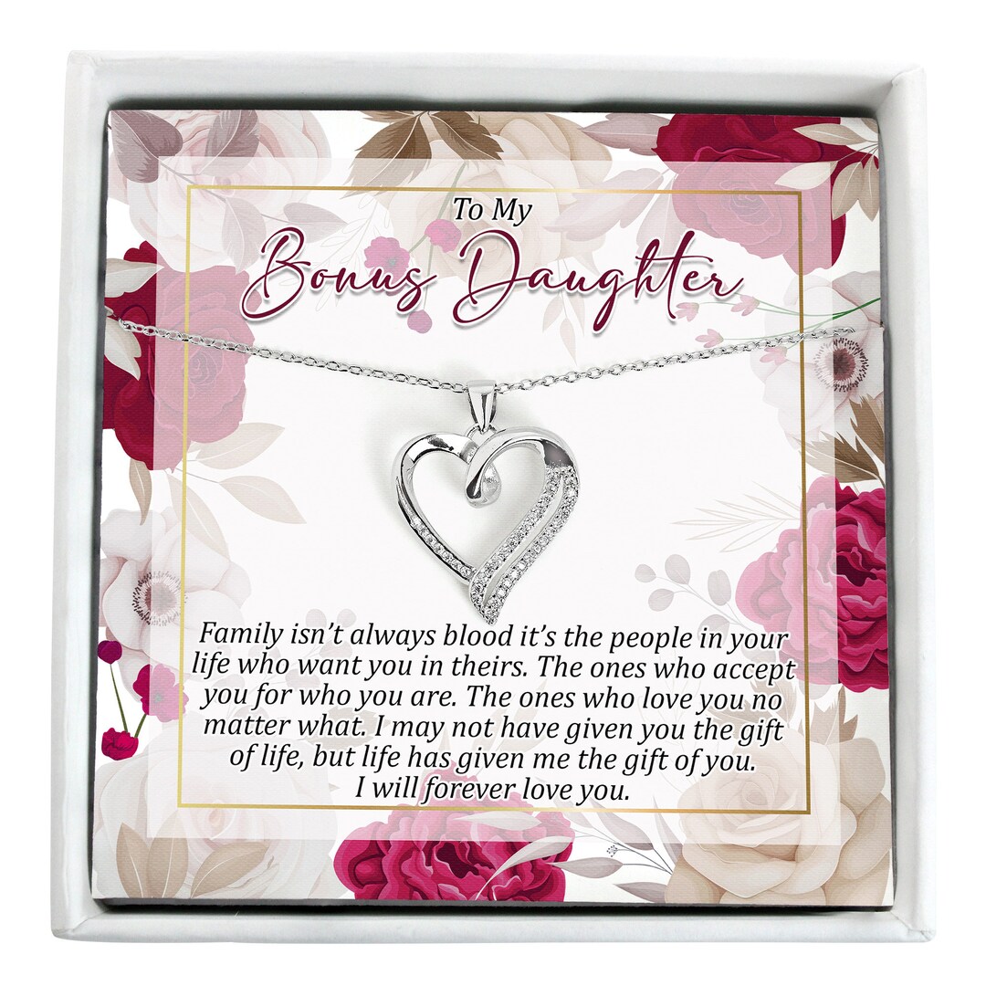Bonus Daughter Gift Box With Sterling Silver Pendant Necklace and ...