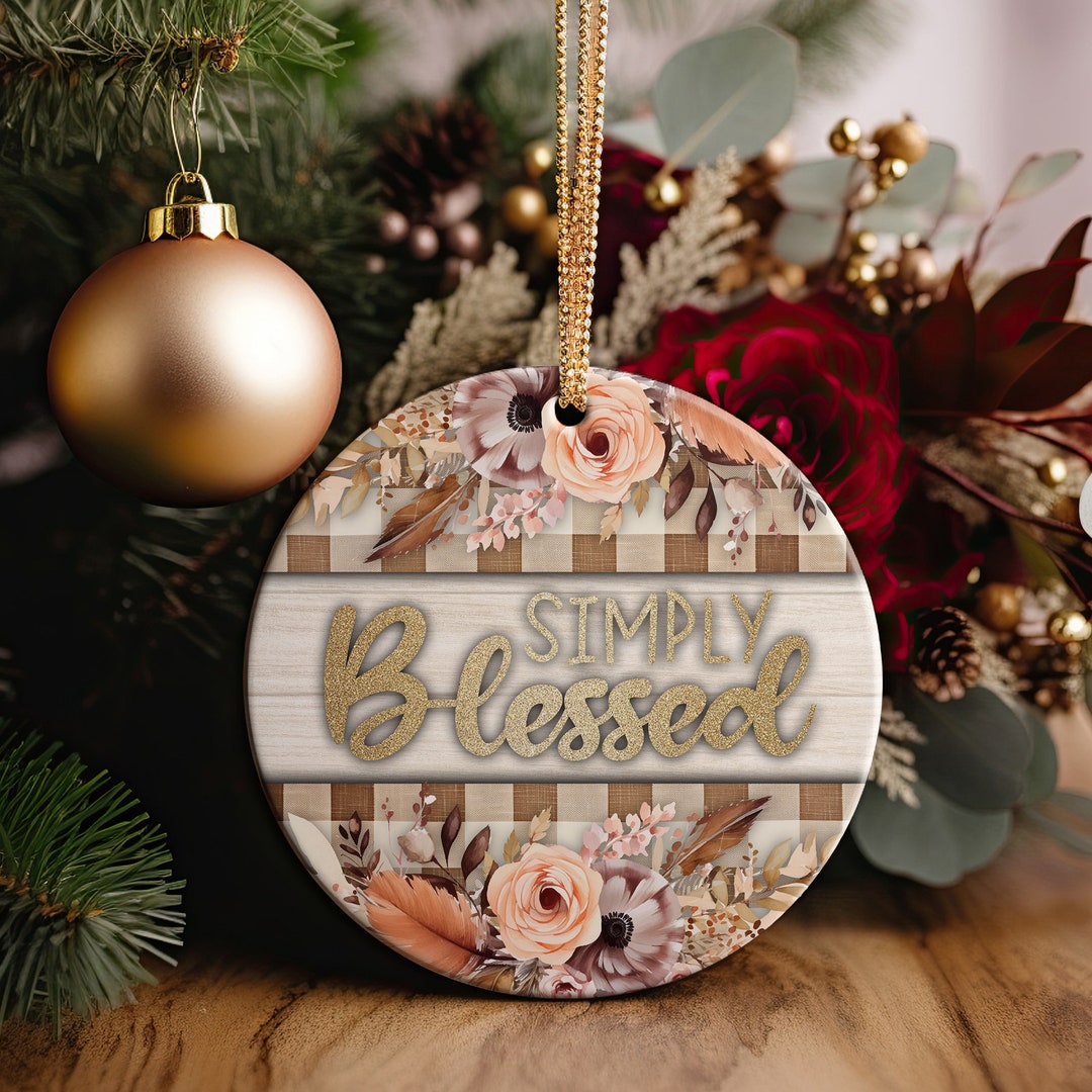 Personalized Religious Christmas Ornament - Custom Holiday Decor Gift ...