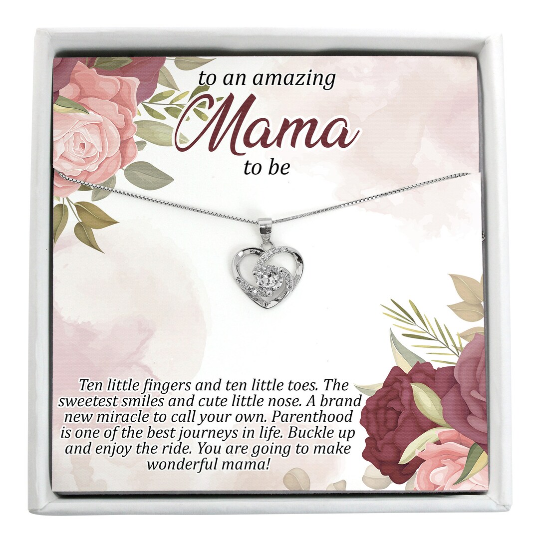 Mama-to-be Pendant Necklace - Sterling Silver With Gift Box - Etsy