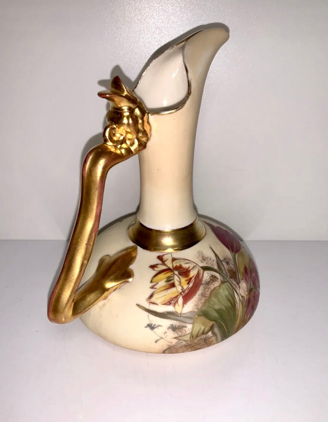 Vintage ROBERT HANKE 6" Tall Porcelain Ewer Pitcher Vase - Etsy