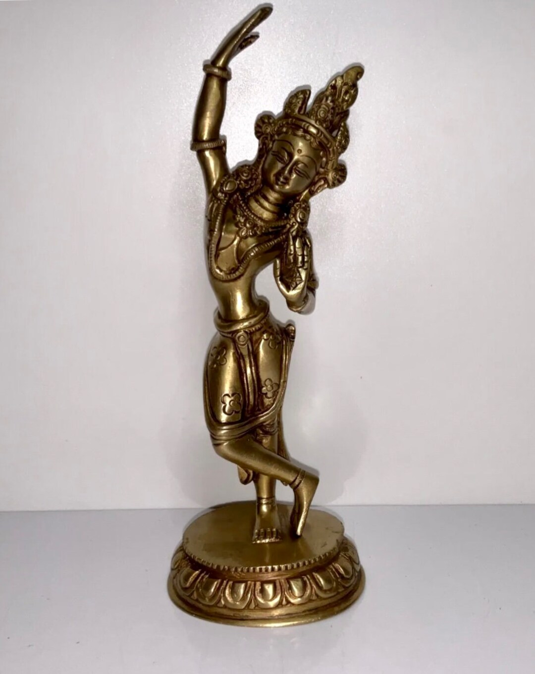 Vintage Maya Devi Tibetan Buddhist Queen Brass Idol Mother of ...