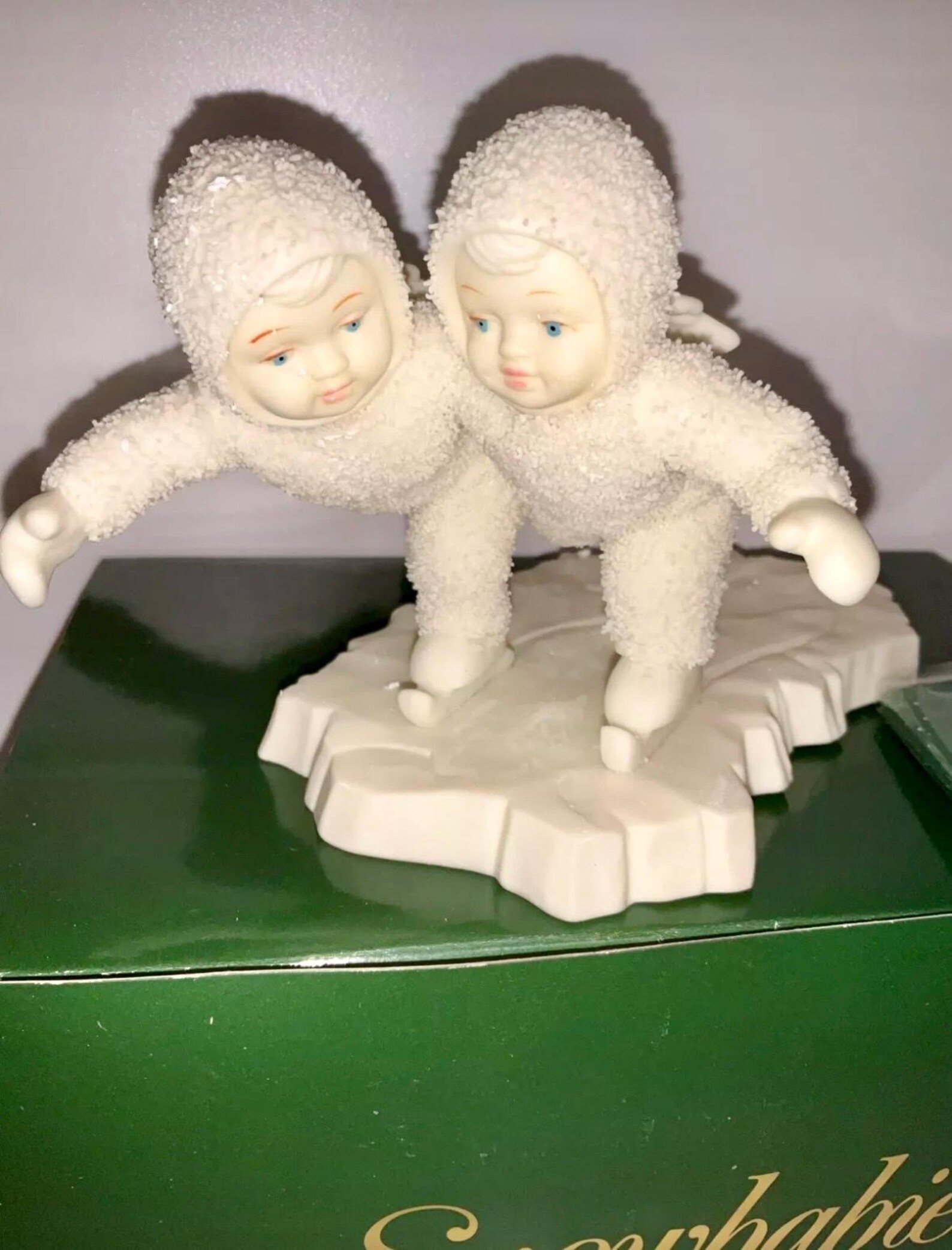 NOS Dept. 56 Snowbabies - We Make A Great Pair 6843-8 Ice Skating ...