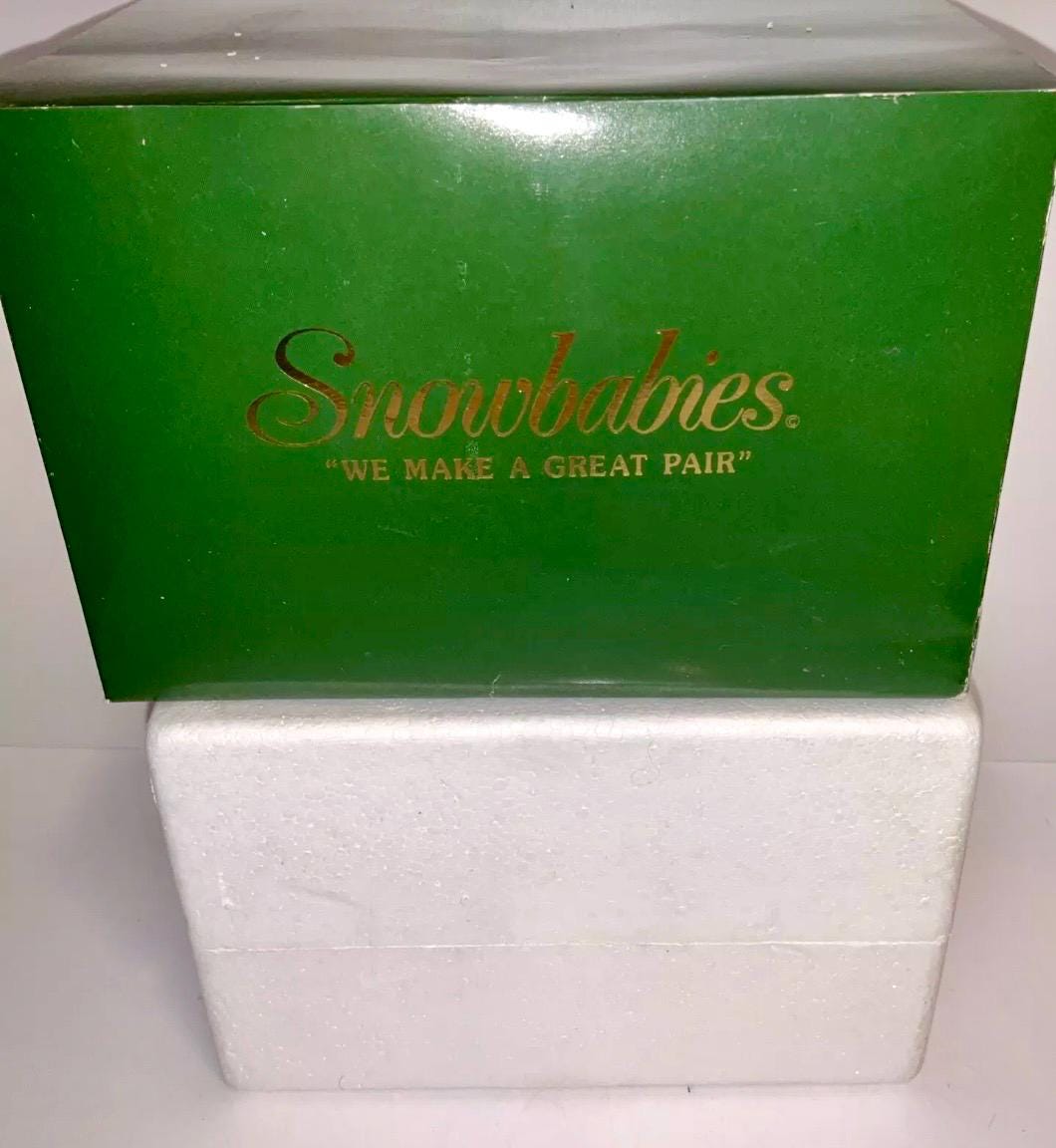NOS Dept. 56 Snowbabies - We Make A Great Pair 6843-8 Ice Skating ...