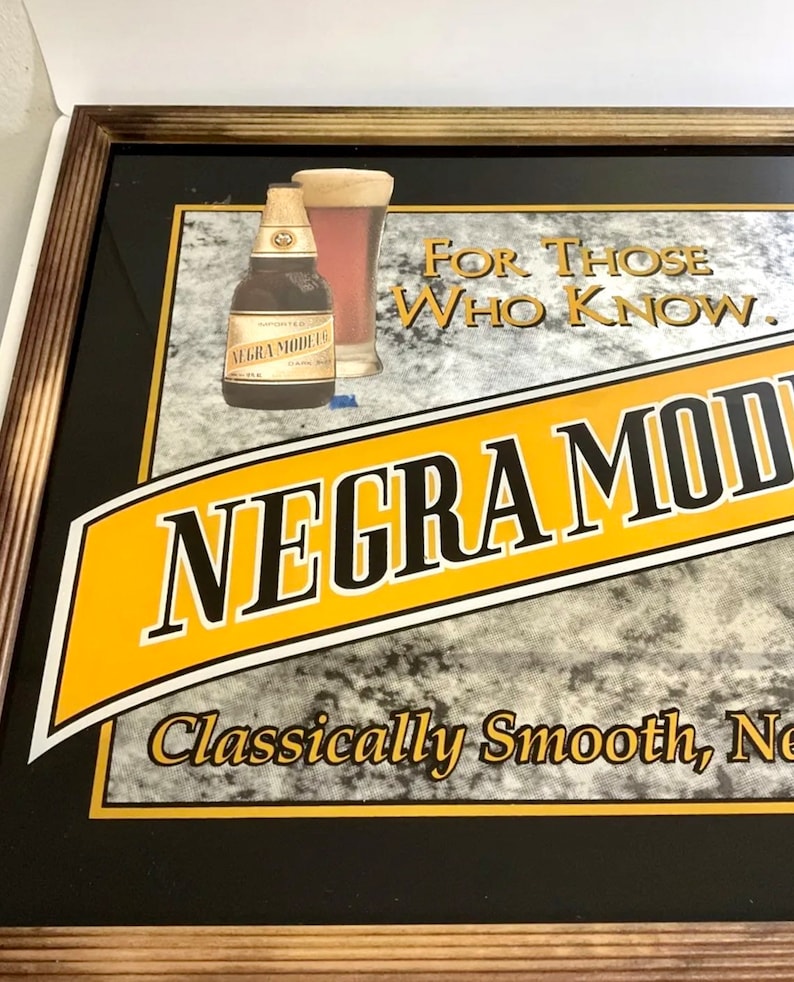Vintage Negra Modelo Beer Mirror Bar Sign Advertising - Etsy