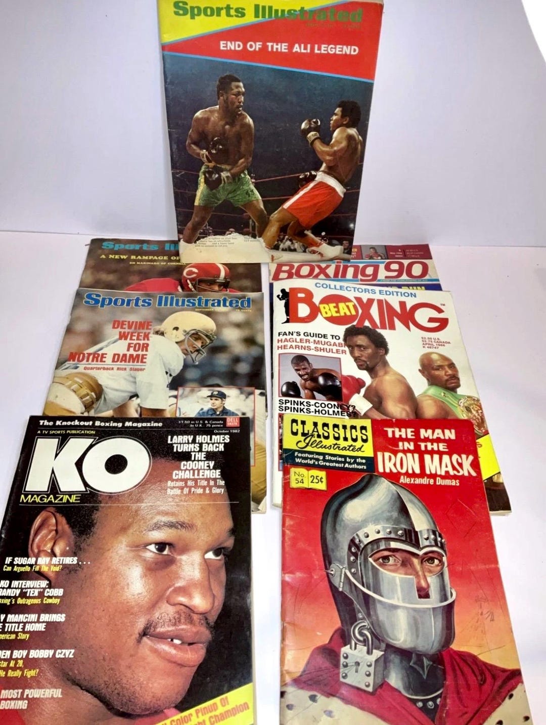 Lot of 7 1970s - 1990’s Boxing Illustrated & Sport Illustrated ...