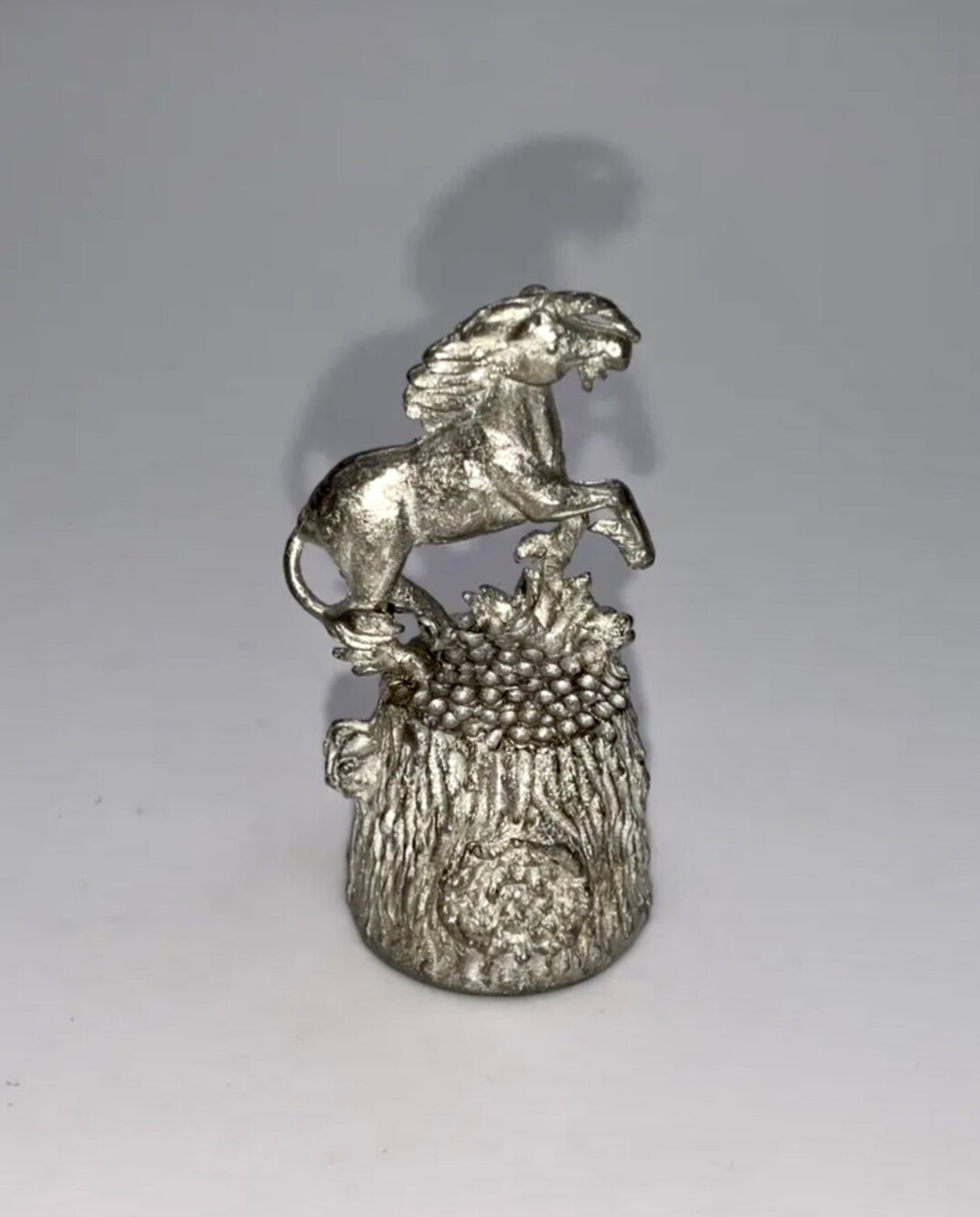 Vintage Beautiful Pewter Thimble unicorn England - Etsy