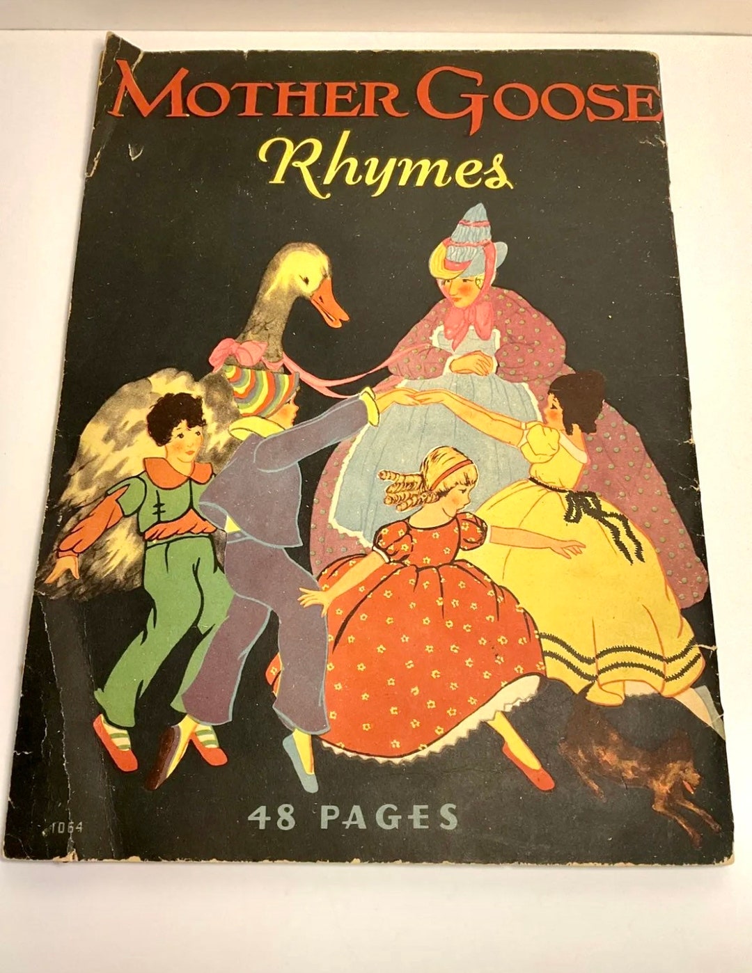 Antique Mother Goose Rhymes Picture Book #1064 48 Pgs 1928 Whitman ...