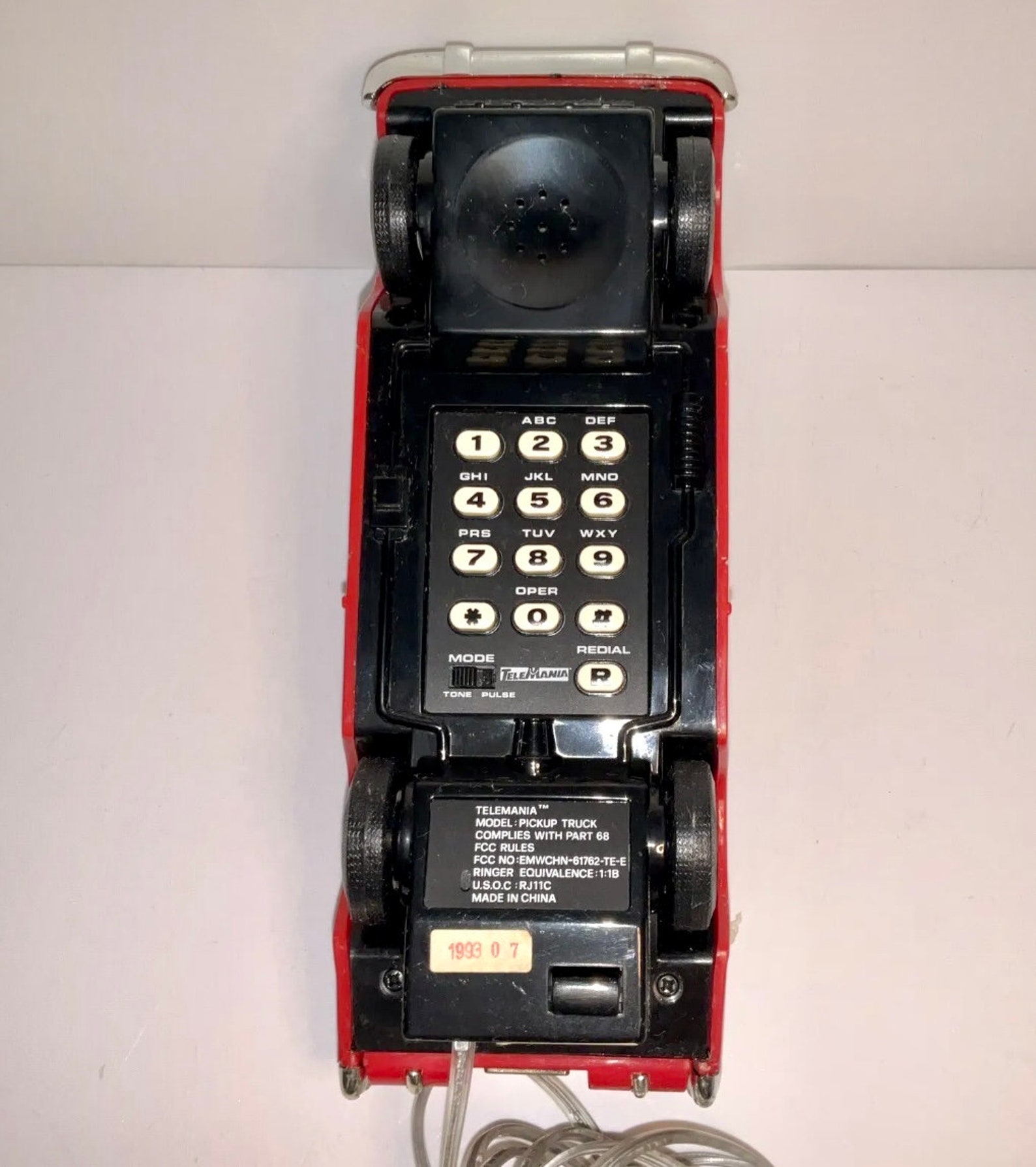 Vintage Telemania 1957 Red Chevy Cameo Pick up Truck Landline Telephone ...