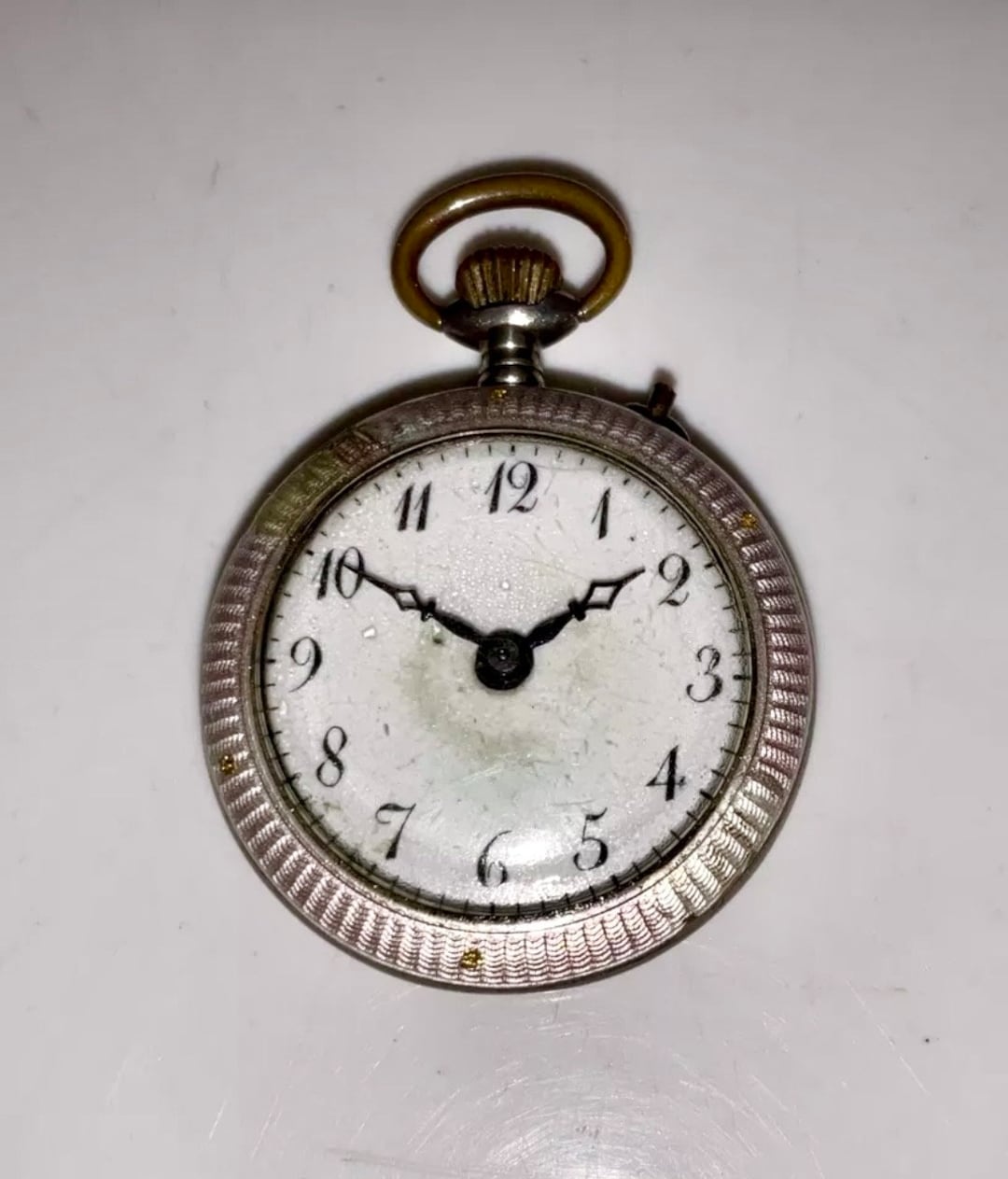 Antique Ladies Argent Dore Enamel Pearl Pocket Watch - Etsy