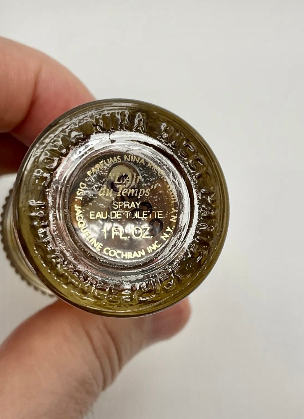Vintage Nina Ricci L’air Du Temps Perfume Vaporizer Spray 1.0 Fl Oz ...