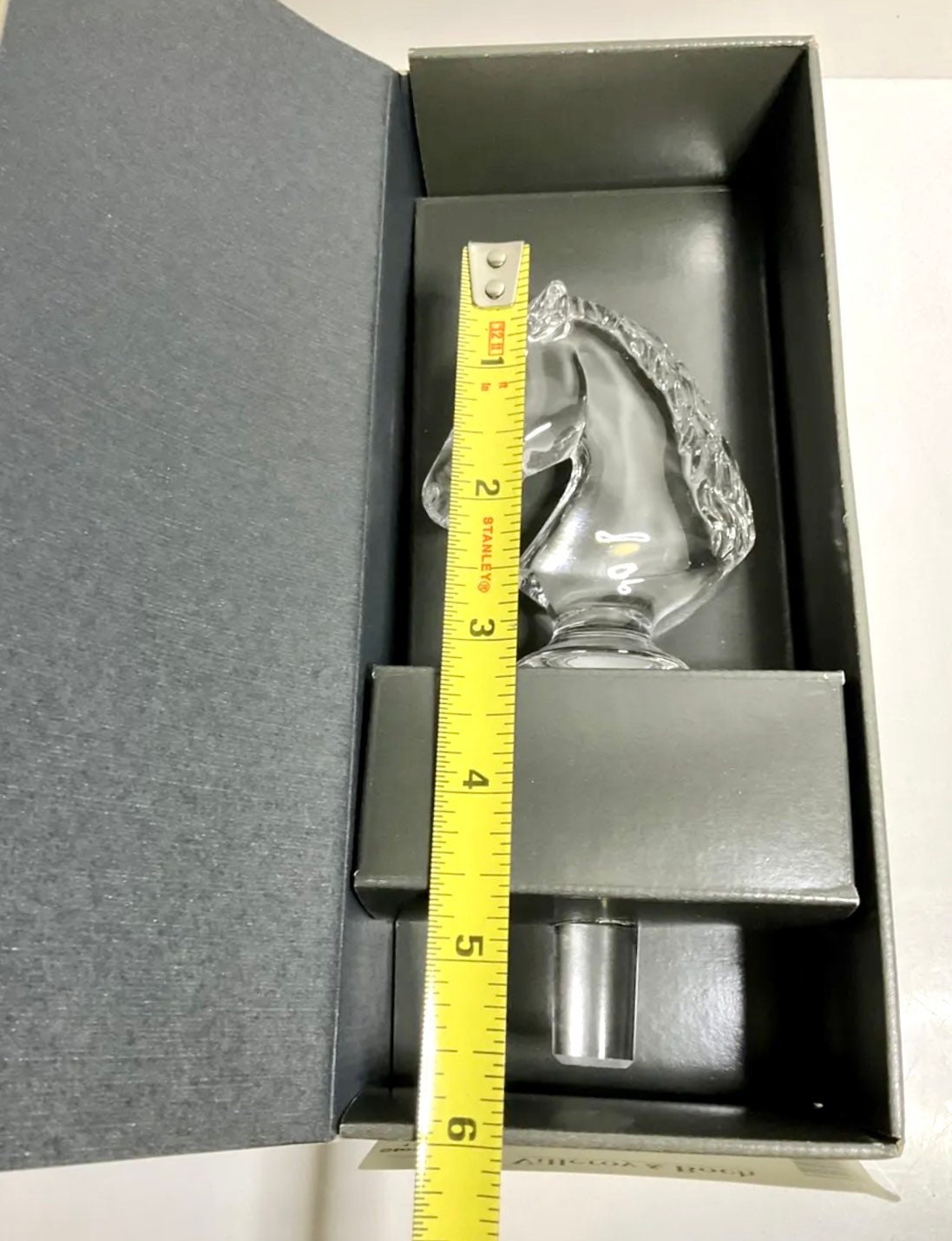 VILLEROY & BOCH Crystal Set-3 Obelisk Trapeze Horse CRYSTAL Wine Bottle ...