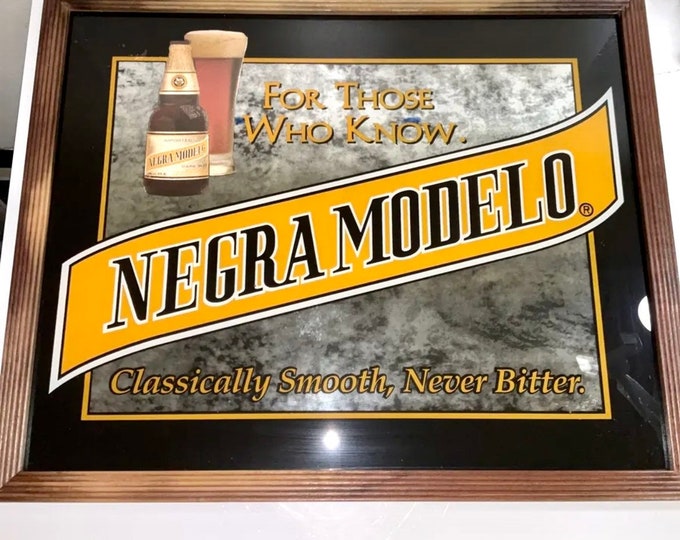 Vintage Negra Modelo Beer Mirror Bar Sign Advertising - Etsy