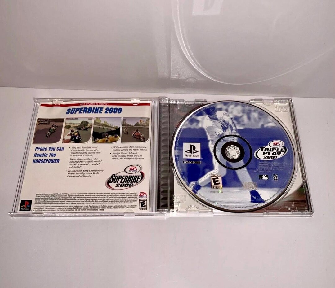 Triple Play 2001 PS1 Playstation 1 - Complete CIB - Etsy