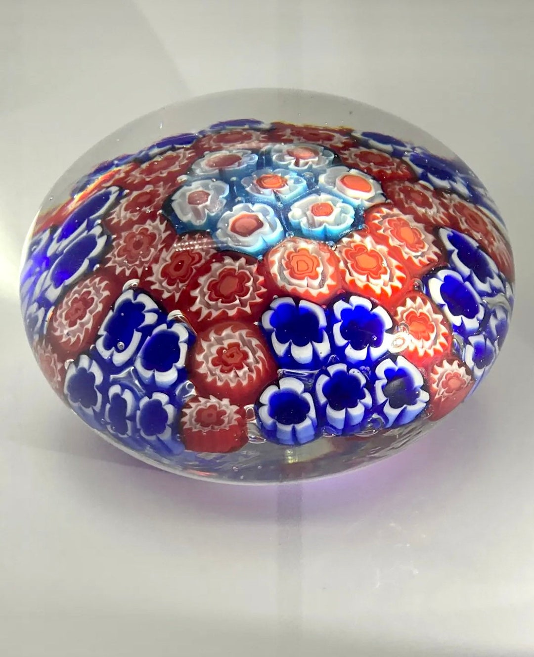 Vintage Large MILLIFIORI Paperweight Artist Signed “VENI” Dante Veni ...
