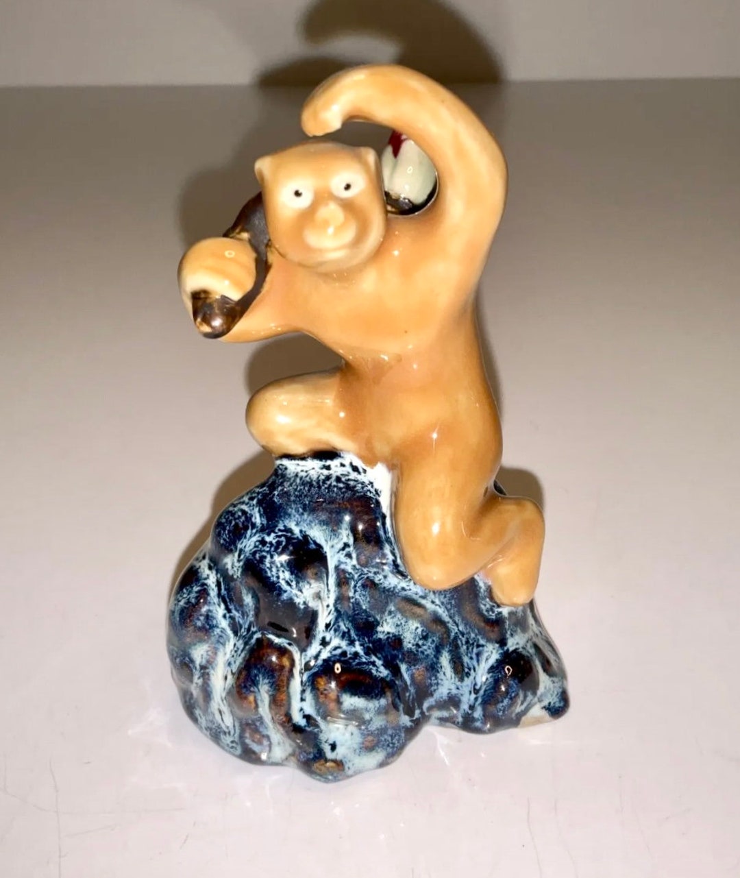 Vintage Adorable Asian Porcelain Monkey With Coconut Figurine - Etsy