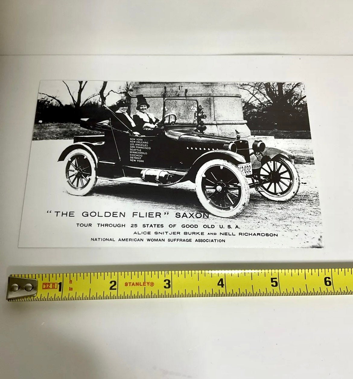 Womans Suffrage Playing Card and Photo of the Golden Flier - Etsy