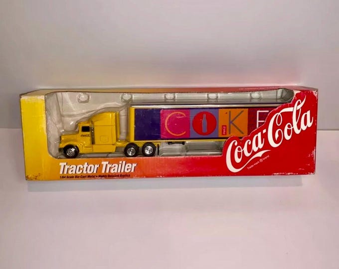 New Ertl 1997 Coca-cola Tractor-trailer 1/64 Scale Die-cast - Etsy