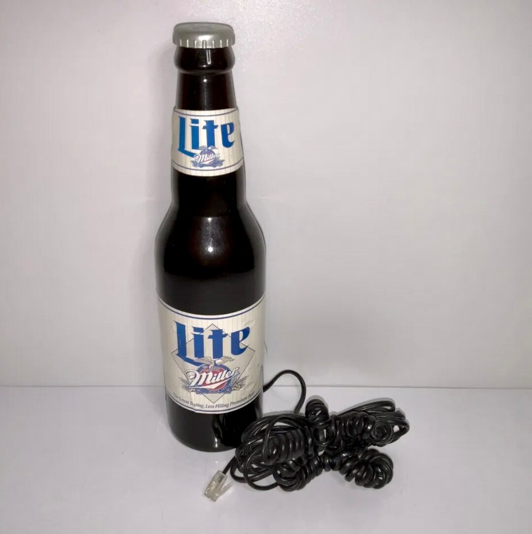 Vintage Very Rare Miller Lite Can Telephone Corded Beer Bottle ...