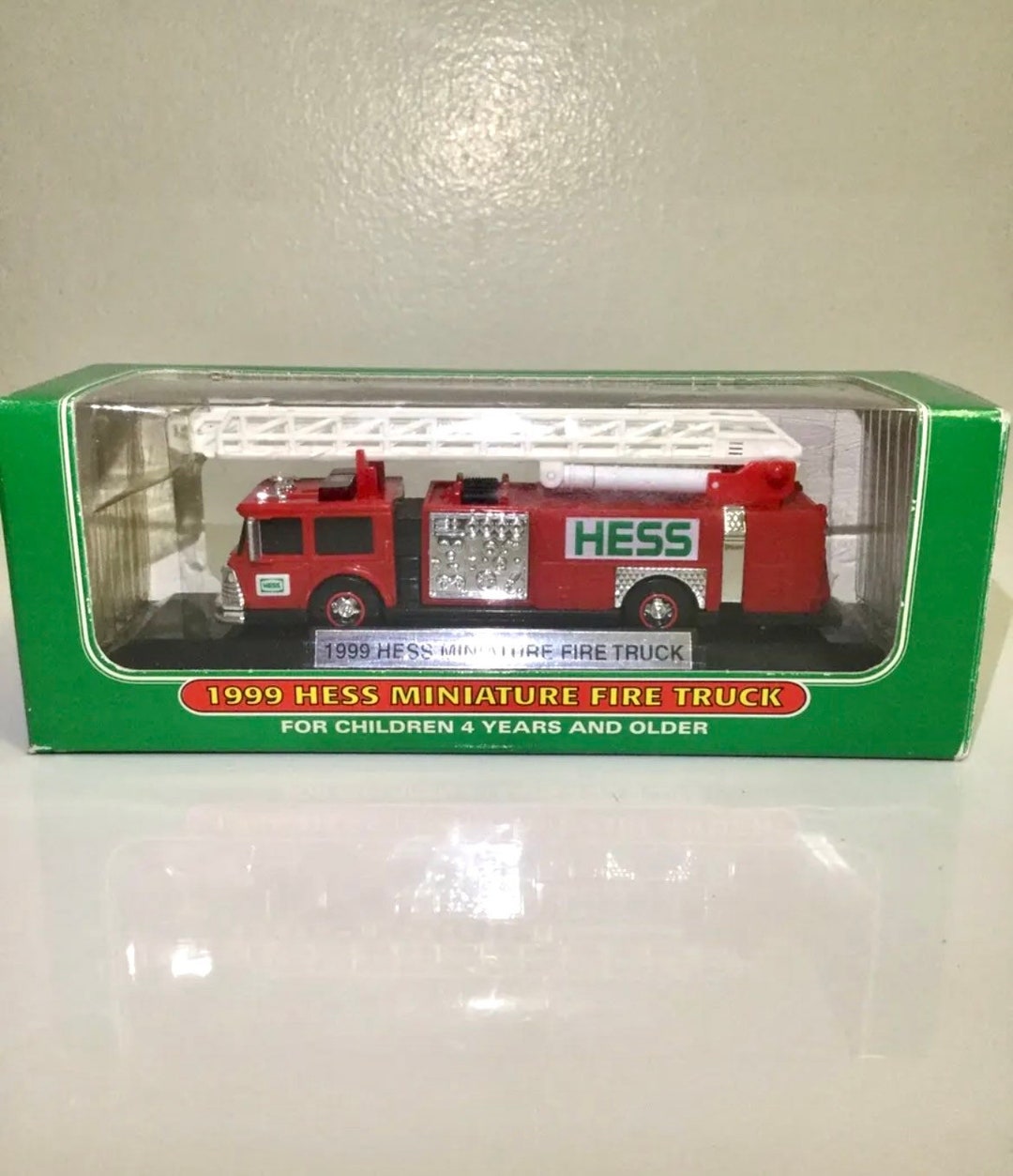 Vintage Hess 1999 Miniature Fire Truck With Extending Ladder and Light ...