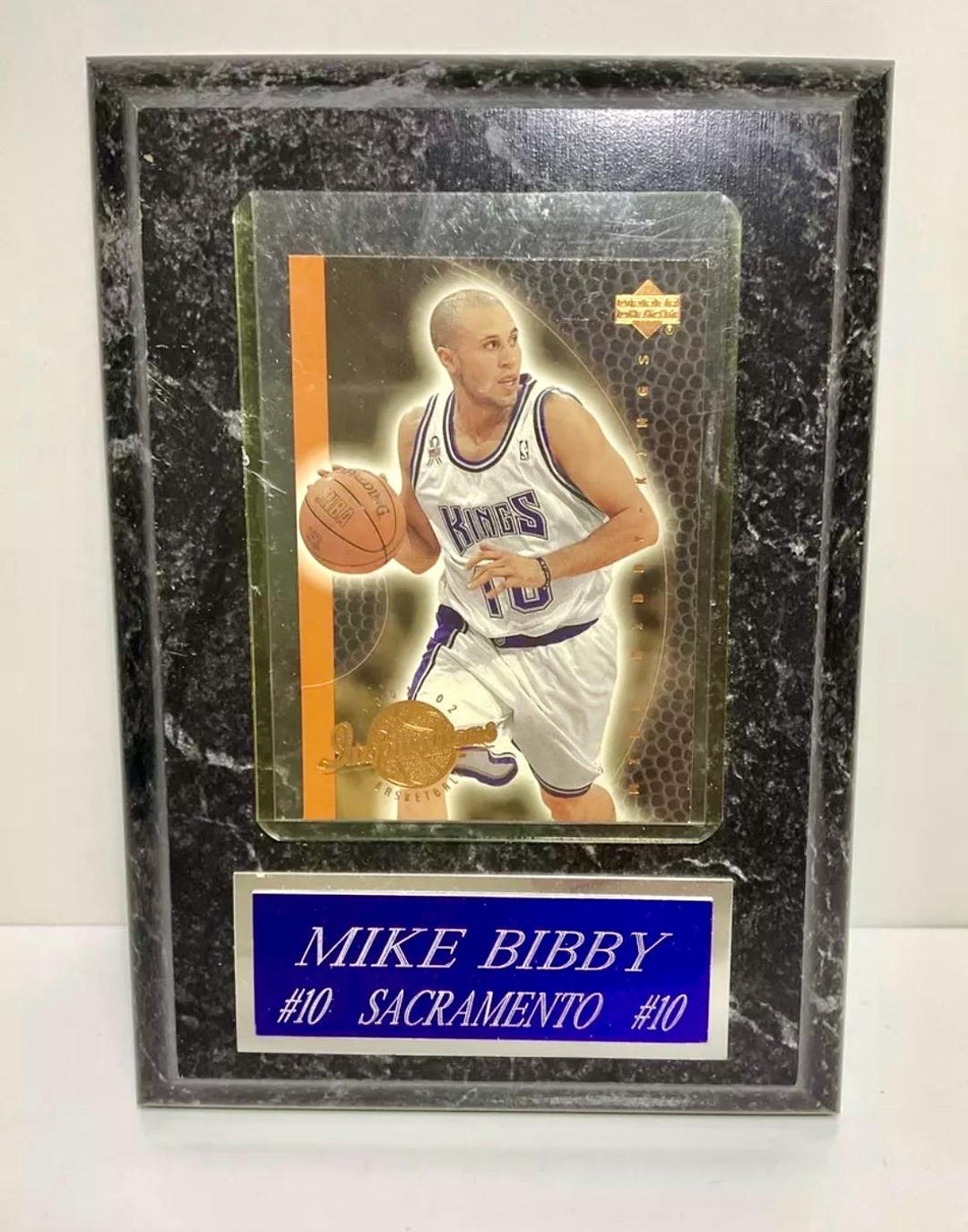 RARE Mike Bibby 10 Sacramento Kings 2001-02 UPER DECK Basketball Card ...