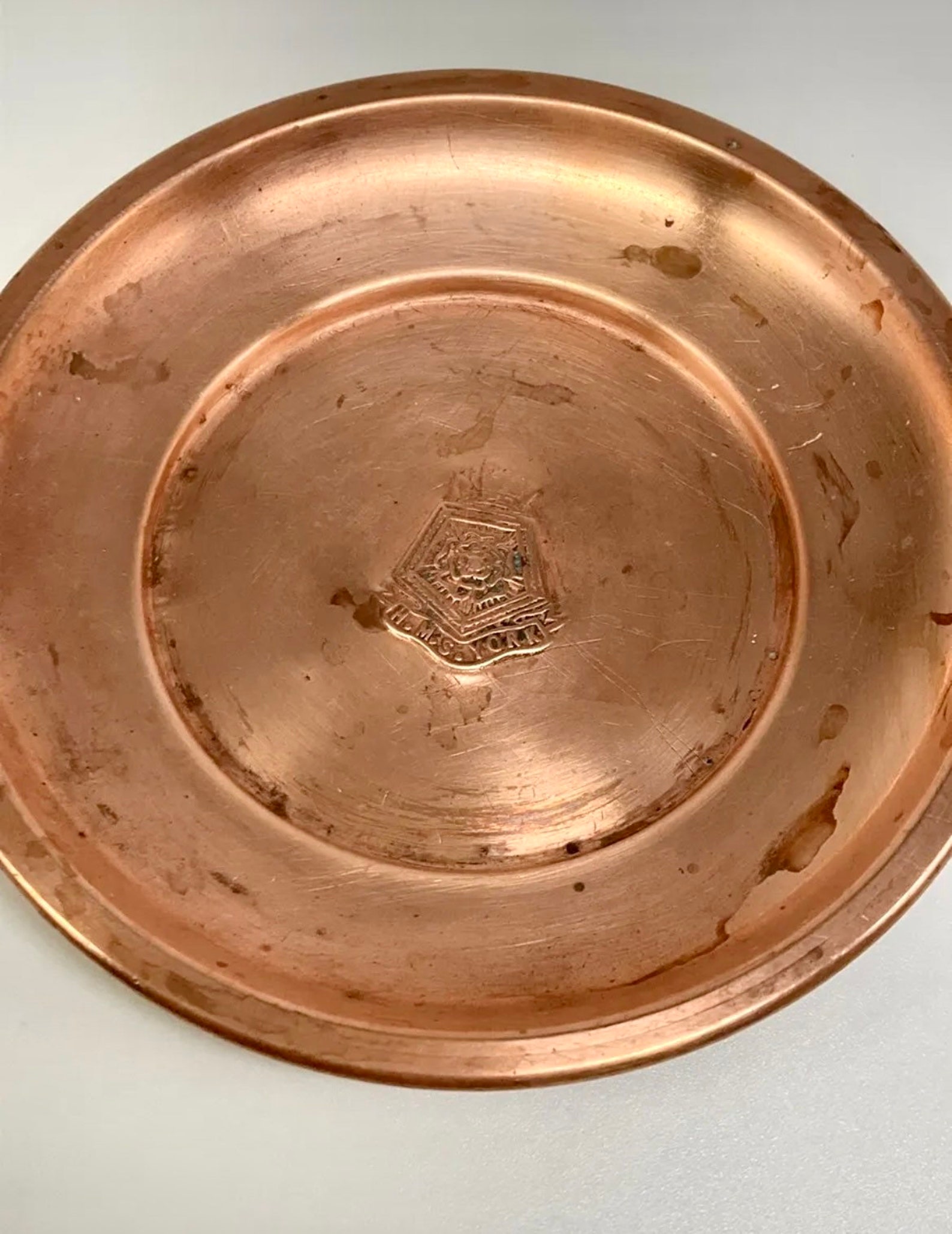 Vintage Rare HMS Diadem Copper Ashtray-dish Navy / Nautical - Etsy