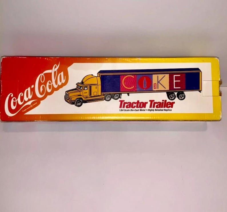 New Ertl 1997 Coca-cola Tractor-trailer 1/64 Scale Die-cast - Etsy