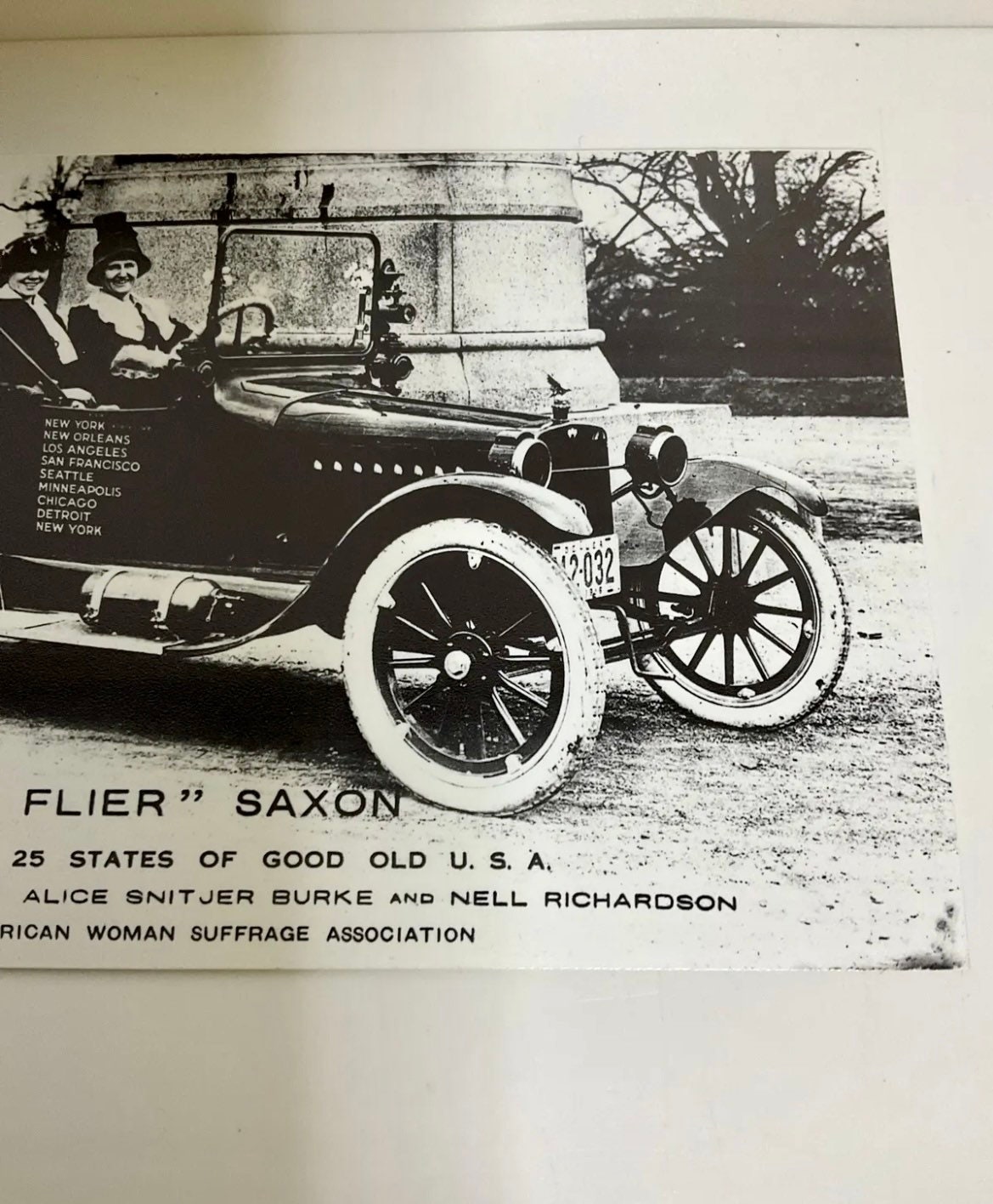 Womans Suffrage Playing Card and Photo of the Golden Flier - Etsy