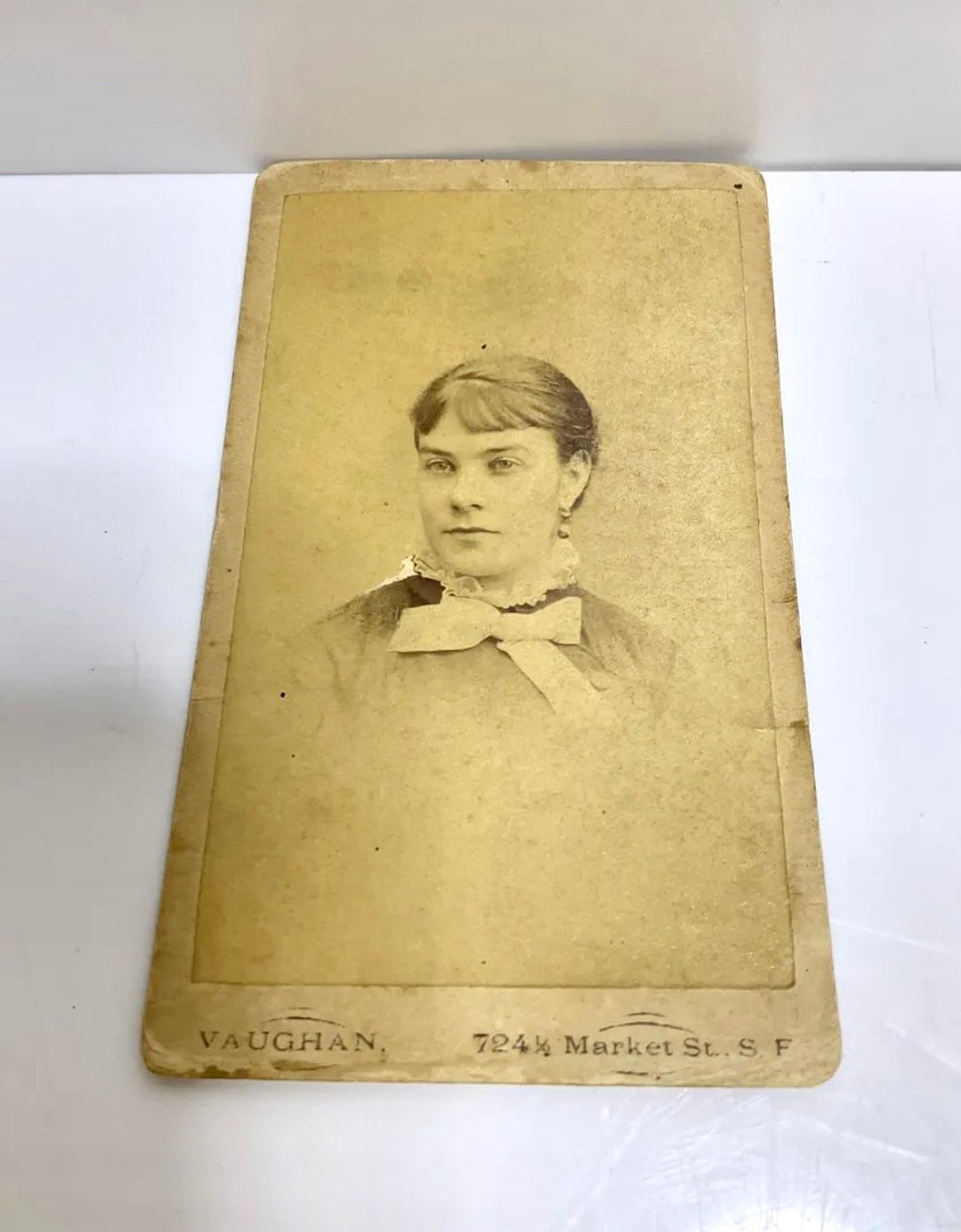 Antique Cabinet Card Woman Photo Gallery 1890’s - Etsy