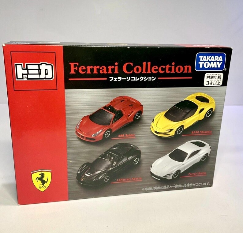 Tomica FERRARI Collection Set of 488 Spider SF90 Stradale Laferrari ...