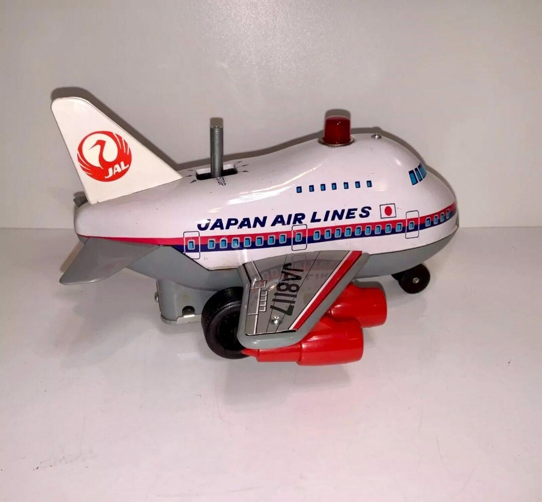 NOS 1970’s Boeing 747 Japan Air Lines Jet Plane Tin Battery Toy, Japan ...