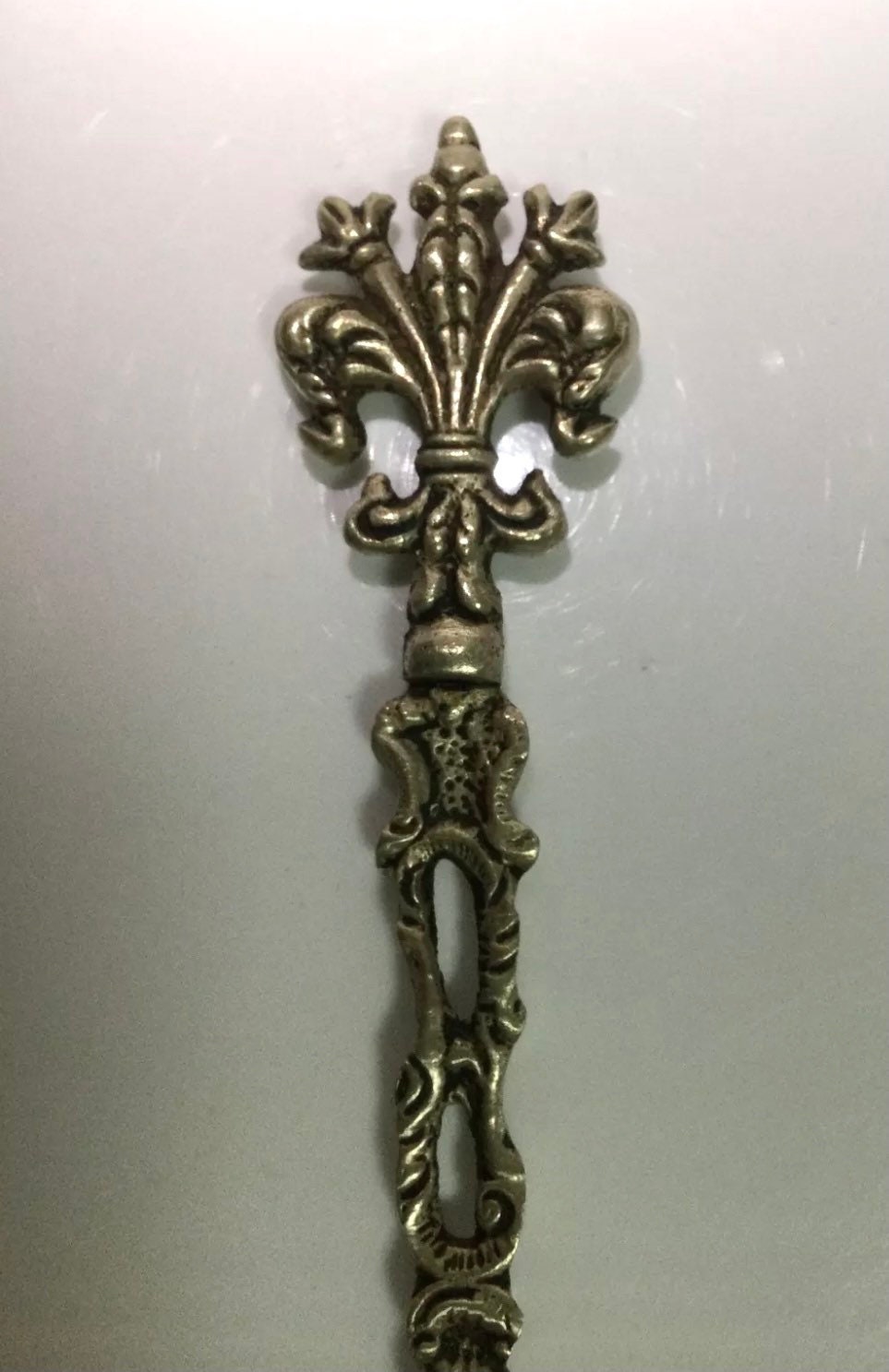 Vintage RARE Ornate Italian Brass Serving Set Fork & Spoon - Etsy