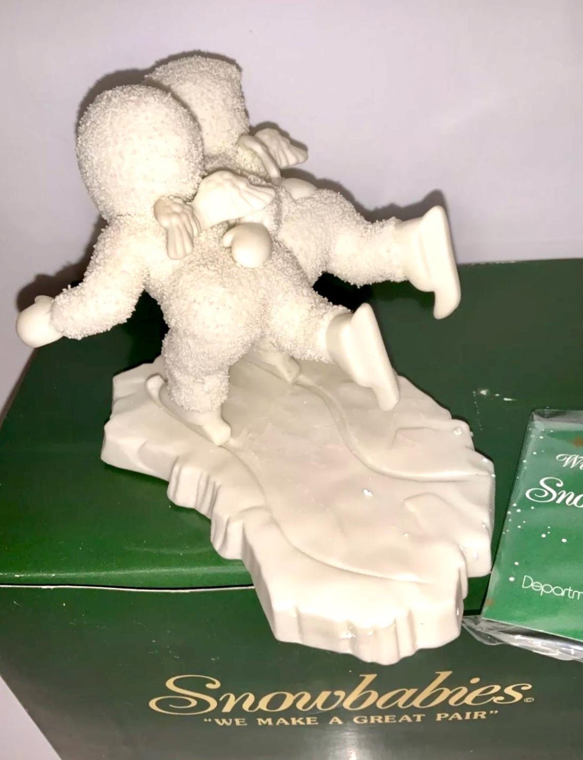 NOS Dept. 56 Snowbabies - We Make A Great Pair 6843-8 Ice Skating ...