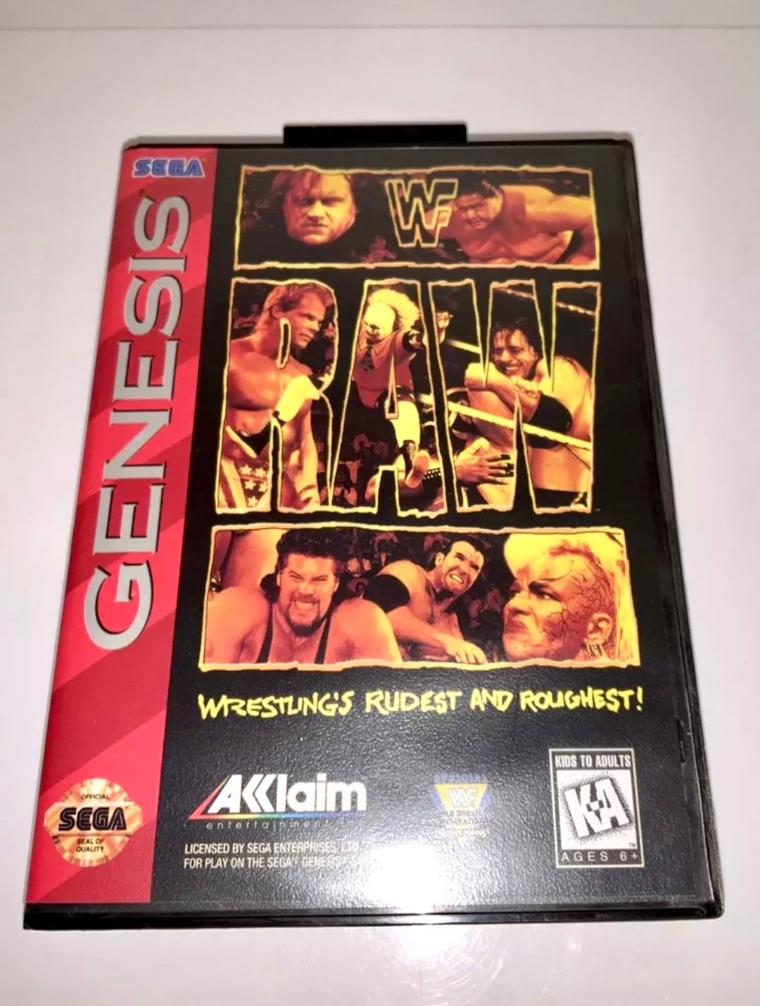 WWF Raw sega Genesis, 1994 With Manual, Working - Etsy
