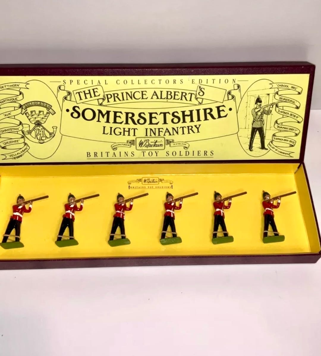 NOS Vintage Britains Toy Soldiers Set 8804 Somersetshire Light Infantry ...