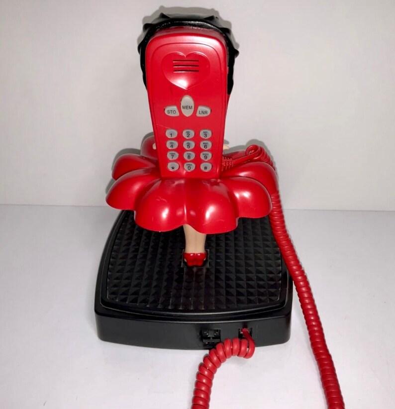Vintage Rare Betty Boop Landline Singing Telephone in Red - Etsy