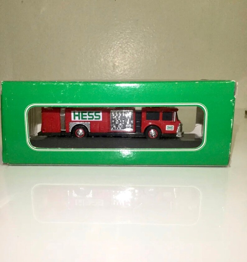 Vintage Hess 1999 Miniature Fire Truck With Extending Ladder and Light ...