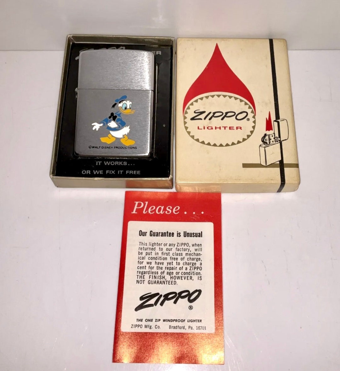 New Vintage Zippo Lighter Walt Disney Production, Made in 1972 - Etsy