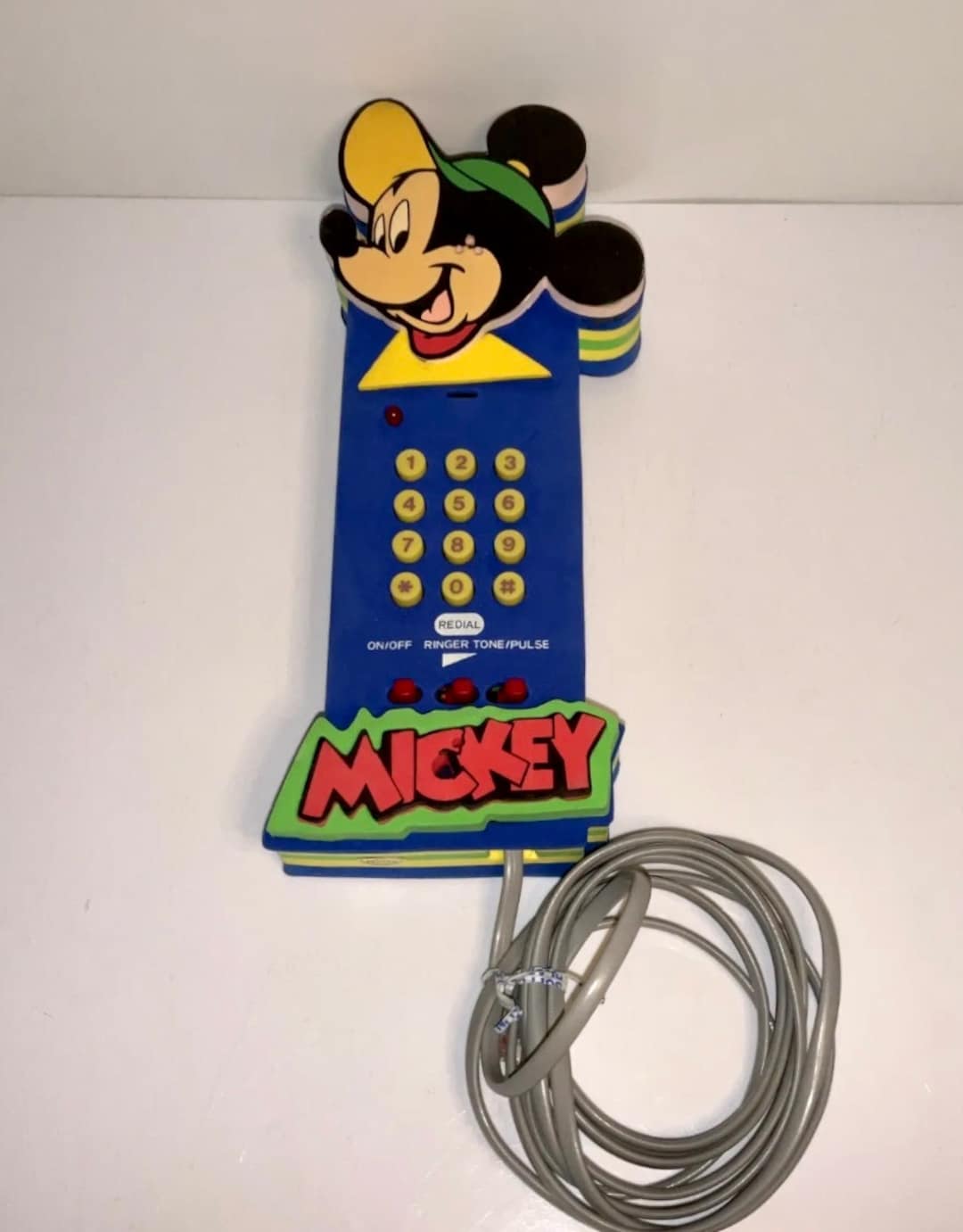 Vintage Disney Mickey Mouse Soft Foam Phone 1992 Walt Disney - Etsy