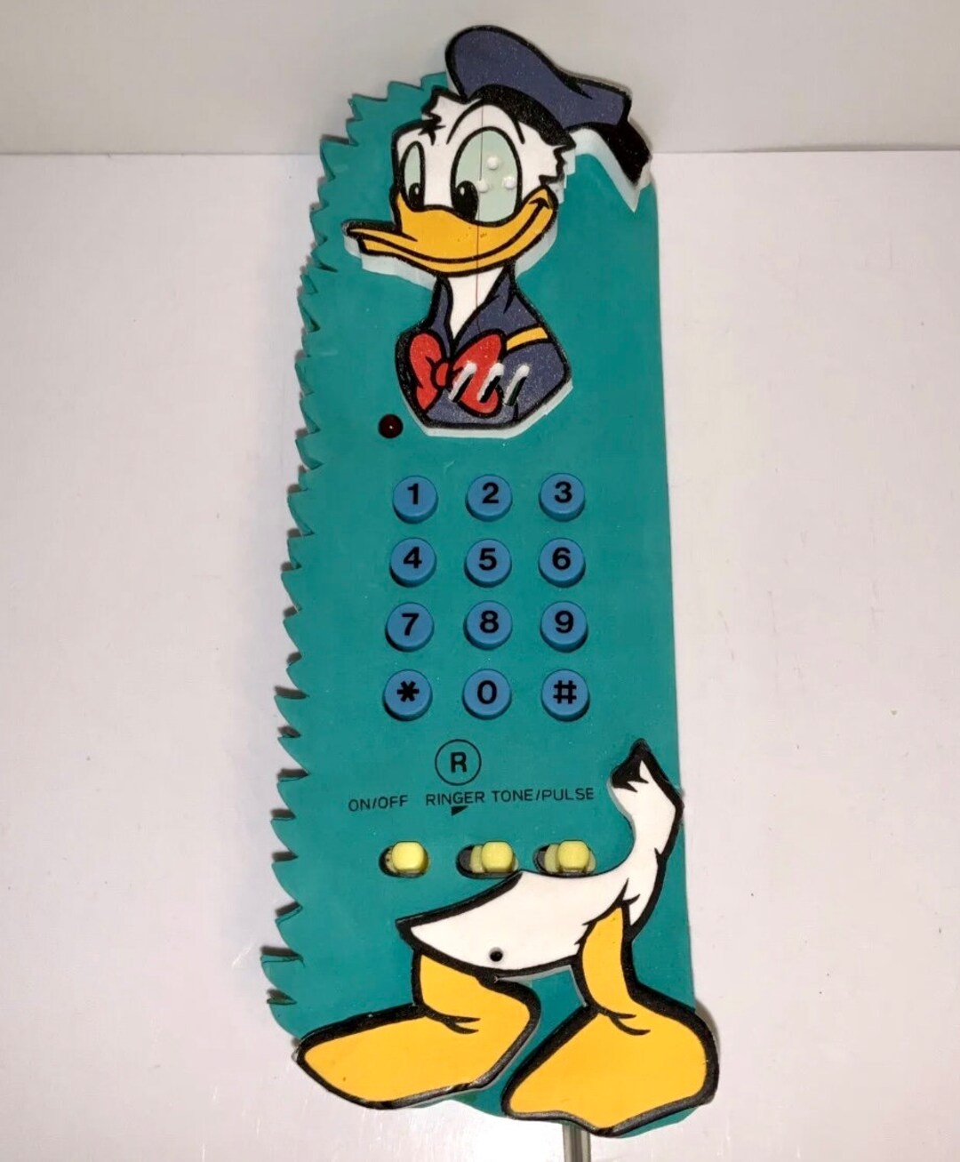 Vintage Disney Donald Duck Soft Foam Telephone LR 76210 1990’s Walt ...