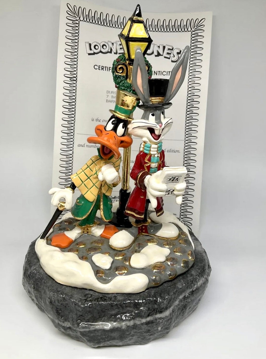 Vintage Ron Lee Looney Tunes Wb400 Dickens Christmas 101500 Coa Etsy