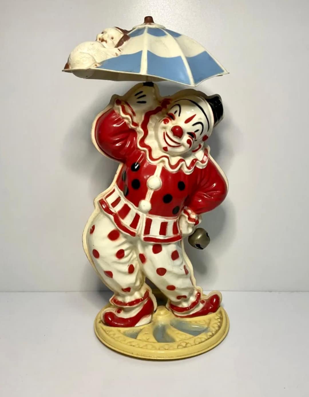 Vintage Irwin Toy Plastic Wind up Dancing Whirling Bimbo Clown With ...