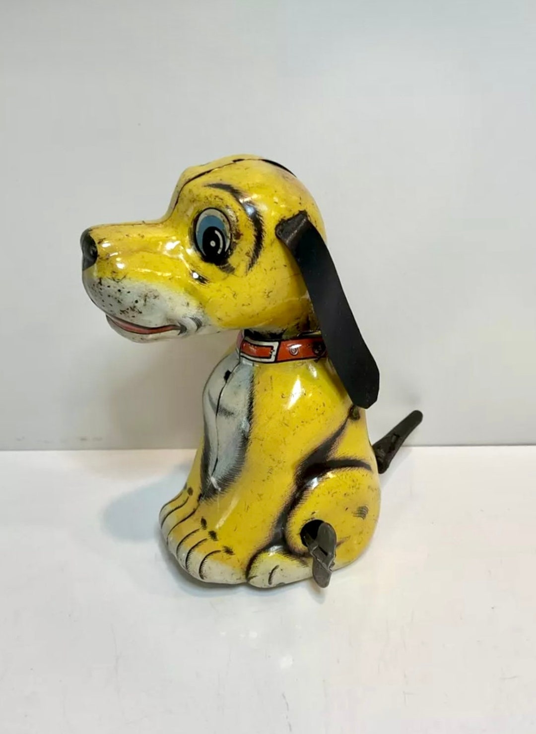 Vintage Tin Toy Wind up T.P.S. Dog Wagging Tail Action Works, Japan - Etsy
