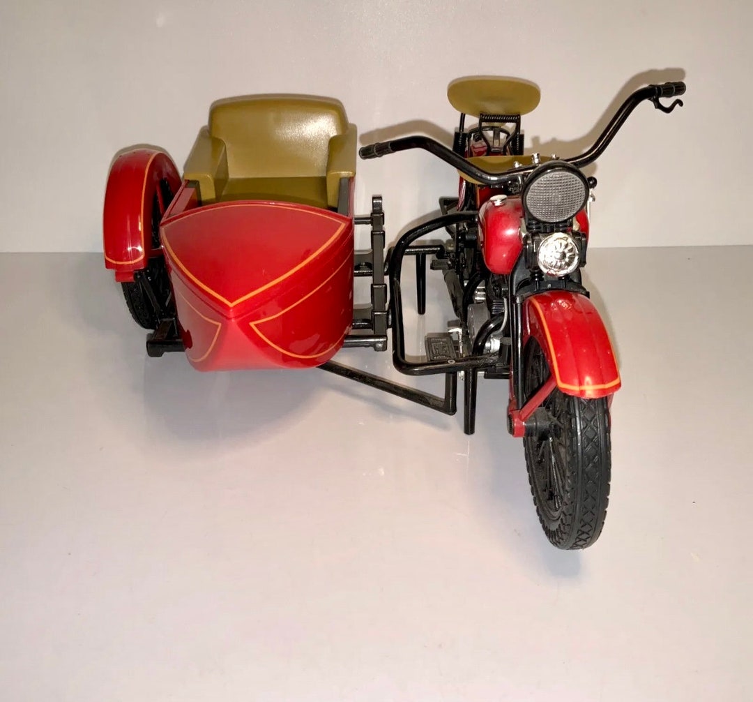 Vintage Harley Davidson Sidecar Bank Red 1933 1:12 Telephone Works - Etsy