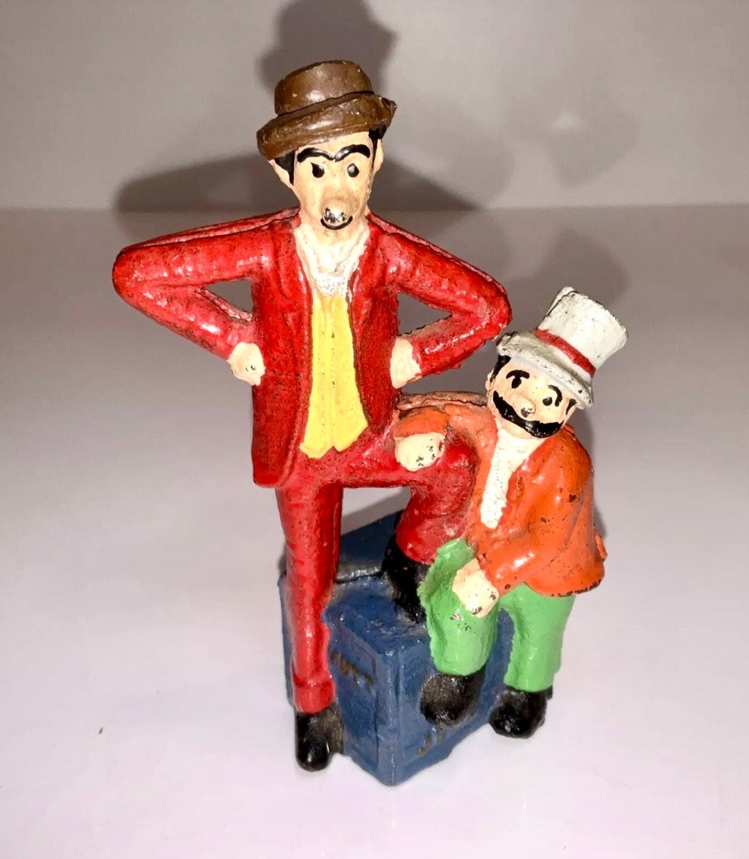 Vintage Cast Iron Mutt and Jeff Penny Coin Bank, Nice - Etsy