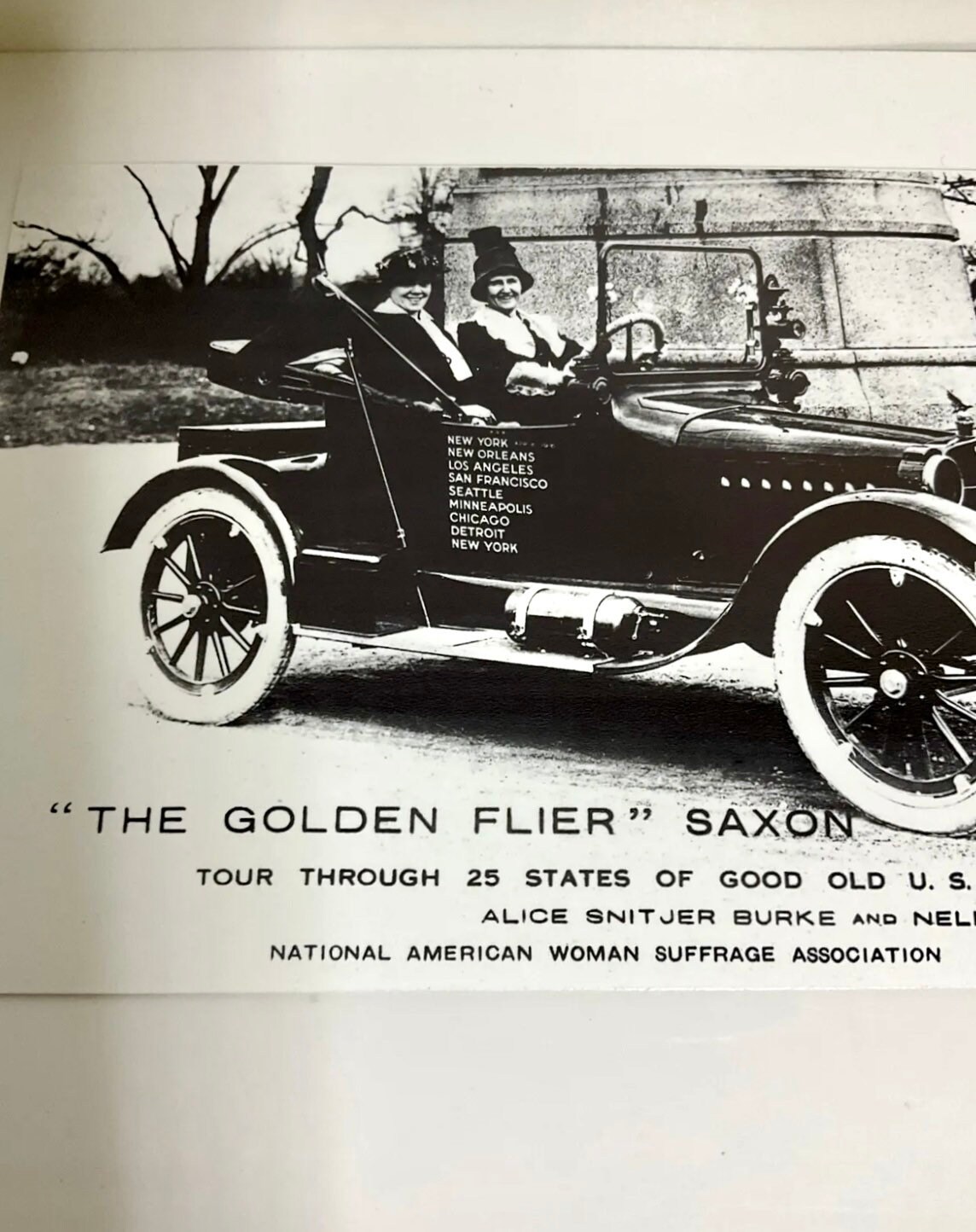 Womans Suffrage Playing Card and Photo of the Golden Flier - Etsy