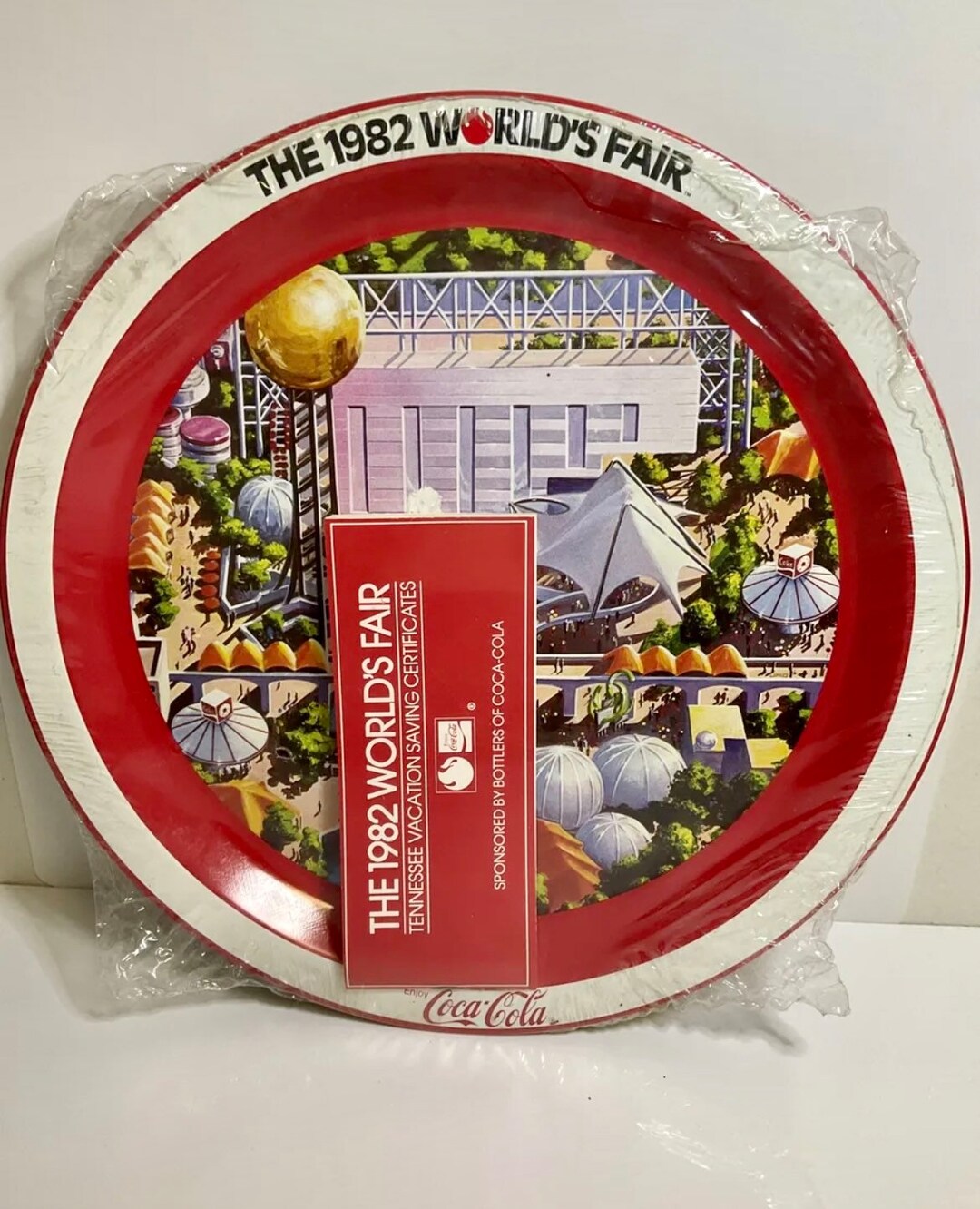 Coca Cola the Worlds Fair 1982 Tray Still Sealed With Paperwork 12 - Etsy